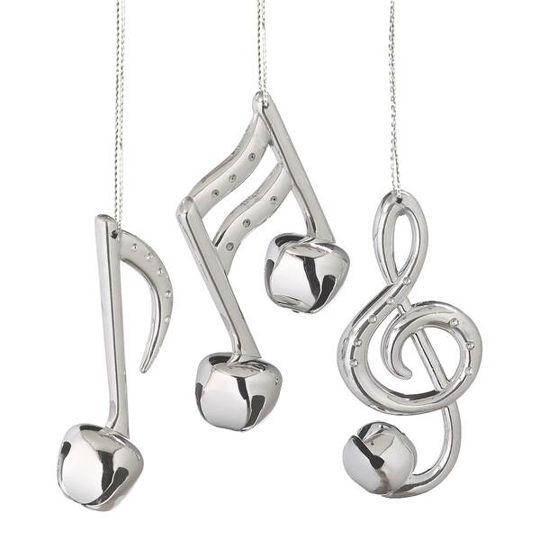 Silver Musical Note Ornament - Item 260135 | The Christmas Mouse